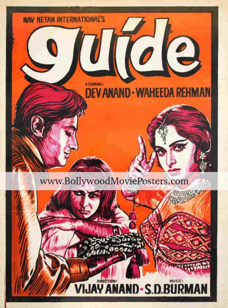 Guide poster for sale: Buy Dev Anand original Bollywood posters