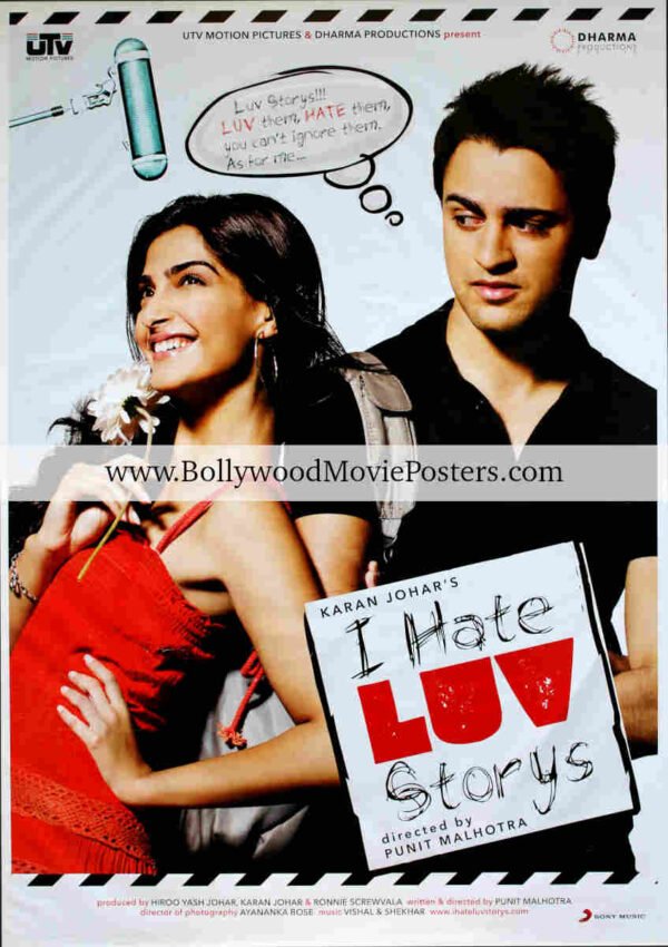 I Hate Luv Storys poster: 2010 old Bollywood movie