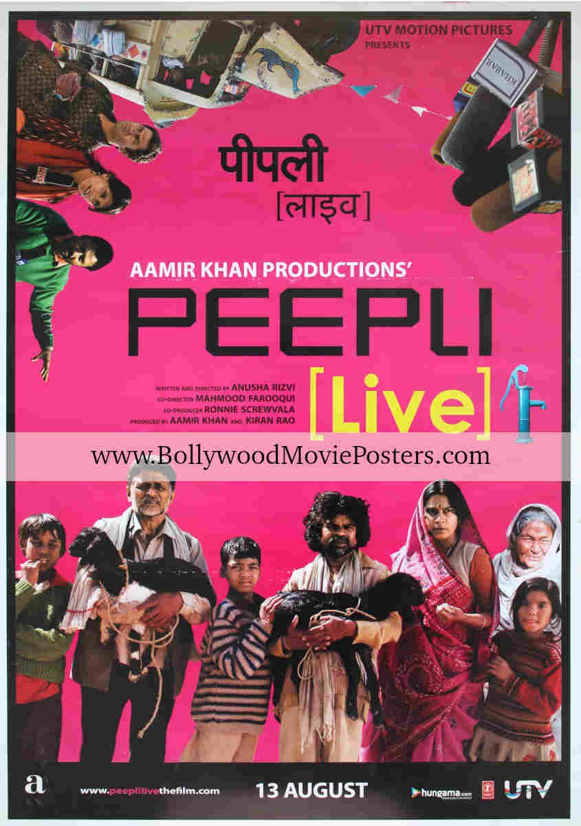Peepli Live poster: Old 2010 Aamir Khan farmer suicide movie